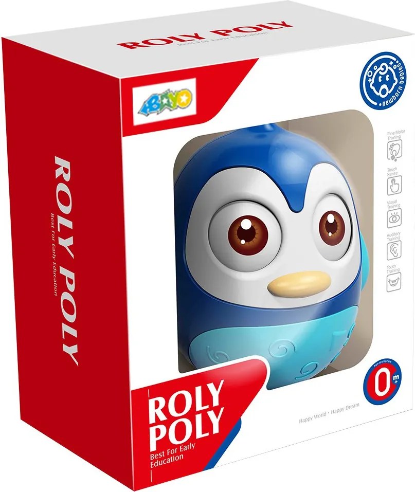 Kývací hračka Baby Mix tučňák modrý