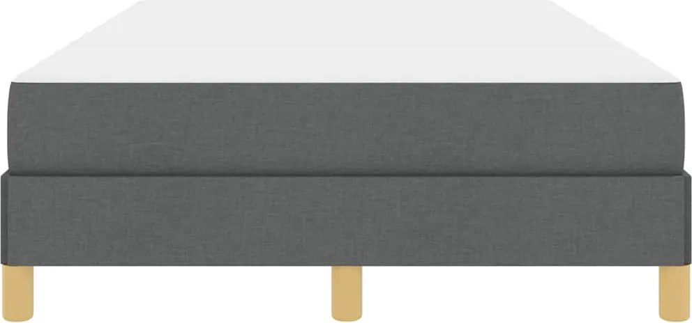 Postel s boxspringem s matrací Tmavě šedá 120 x 190 cm textil 3398550