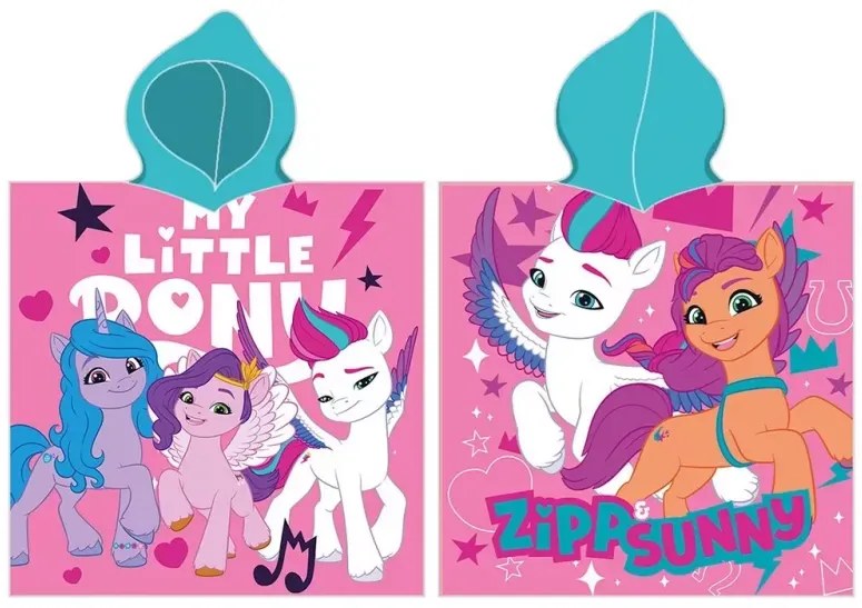 Carbotex dětské pončo My Little Pony Kouzelní Poníci  50x110 cm