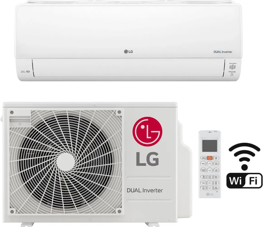 Klimatizace LG Dualcool Deluxe 2,5 kW - sestava 1+1 včetně montáže