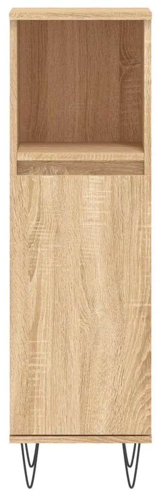 3dílný set koupelnového nábytku dub sonoma kompozitní dřevo,  3190302