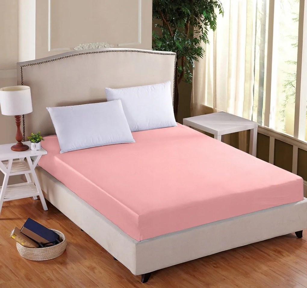 Luxusní napínací mako-jersey prostěradlo s lycrou Deluxe 90x200cm 30cm el