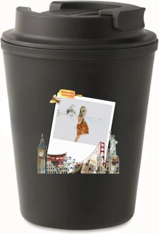 Personalizovaný cestovní termohrnek s polaroidem z dovolené