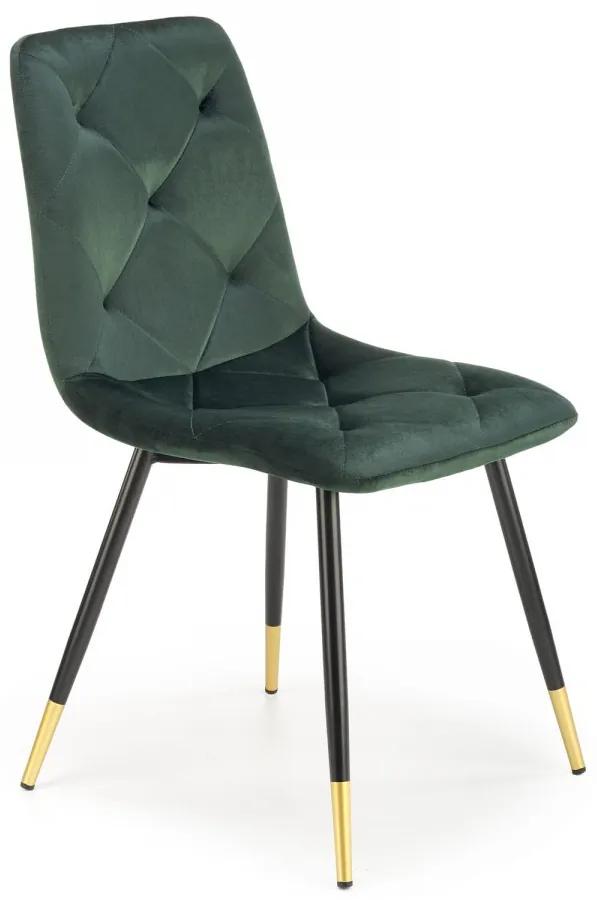 Designová židle Nypo tmavě zelená