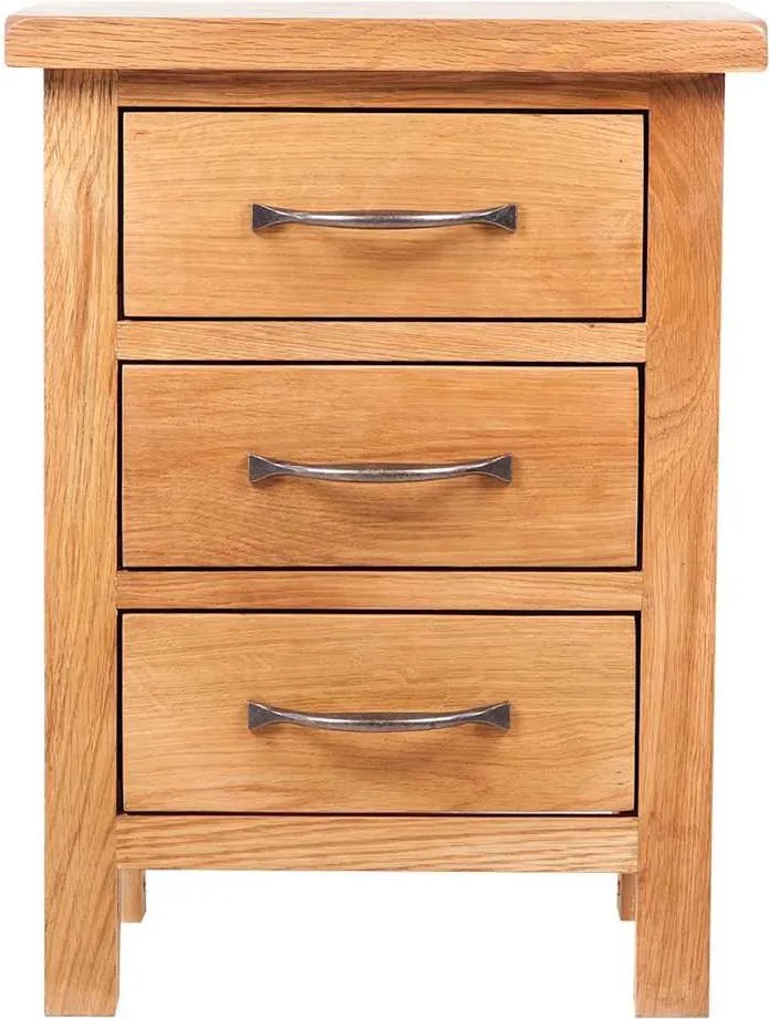 Noční stolky 2 ks 40 x 30 x 54 cm masivní dubové dřevo 3053415