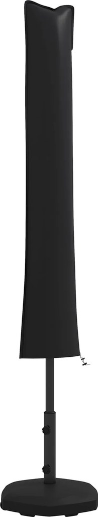 Vodotěsný obal na slunečník Outsunny Oxford 420D s zipem pro venkovní zahradu 178x25/35 cm černý | Aosom