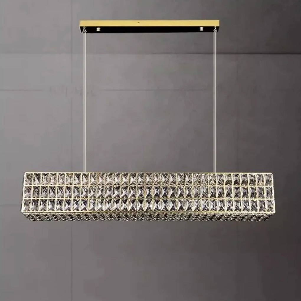 Toolight Toolight, LED křišťálové stropní svítidlo APP1566-CP, zlatá, OSW-06403