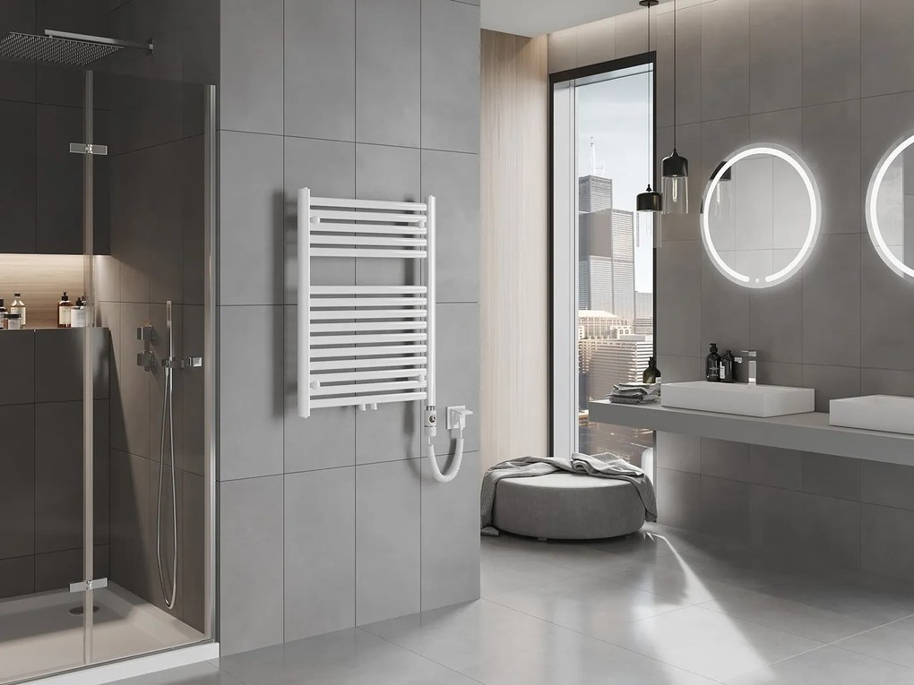 Mexen Hades, elektrické topné těleso 800 x 600 mm, 600 W, bílá, W104-0800-600-2600-20