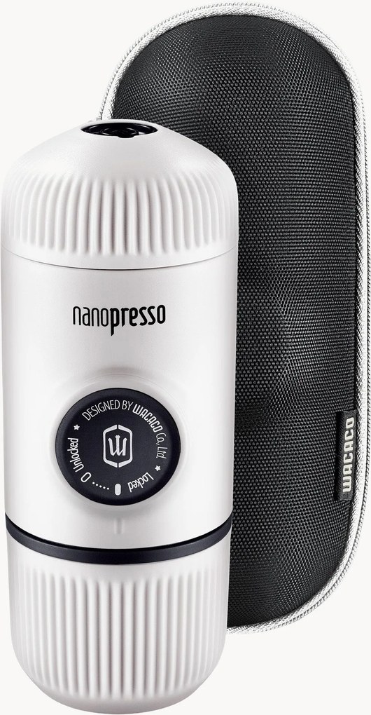 Přenosný kávovar na espresso's pouzdrem Nanopresso