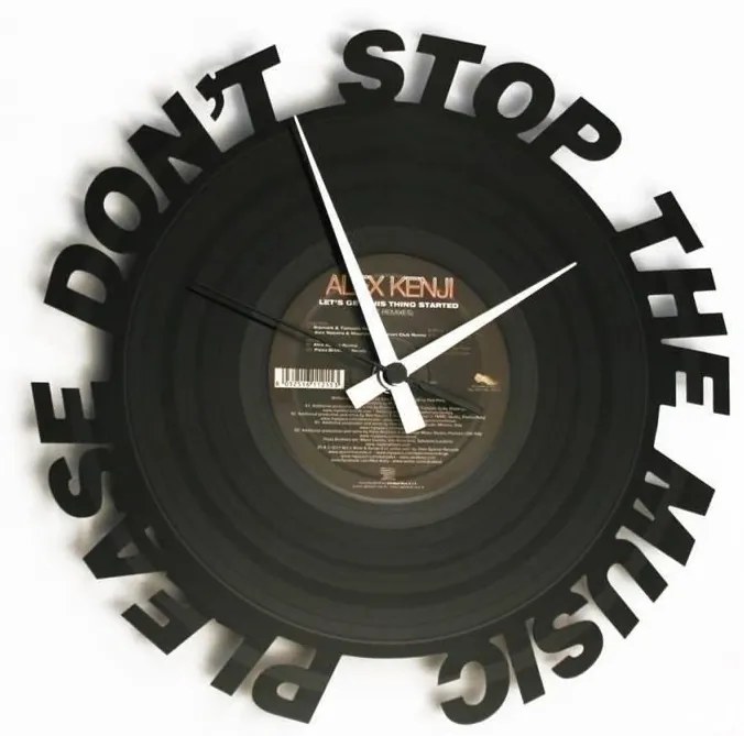 Designové nástěnné hodiny Discoclock 084 Dont Stop Music 30cm