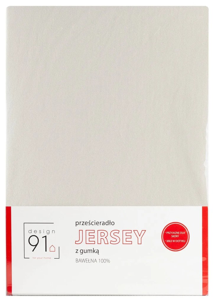 JERSEY PROSTĚRADLO 90X200 CM, VÝŠKA 25 CM BÉŽOVÉ