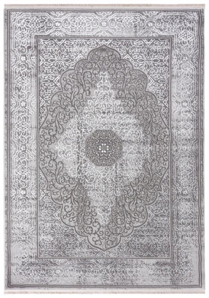 Kusový koberec Sunila šedo bílý 140x200cm