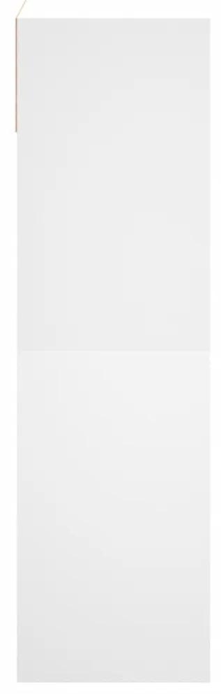 Botník bílý 60 x 34 x 116 cm kompozitní dřevo - Default Title
