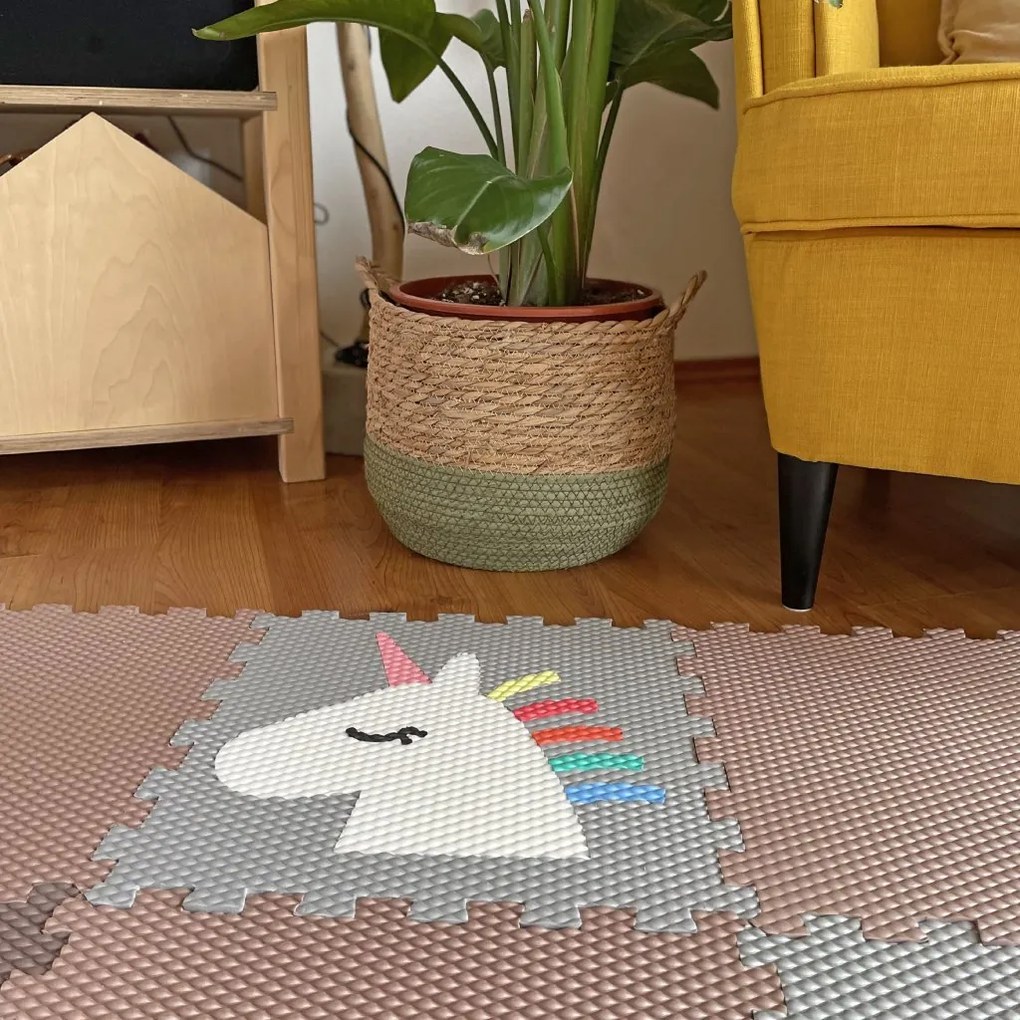 Vylen Minidecfloor podlaha 16 dílů - jednorožec, lama, beránek a lenochod 24-16-15
