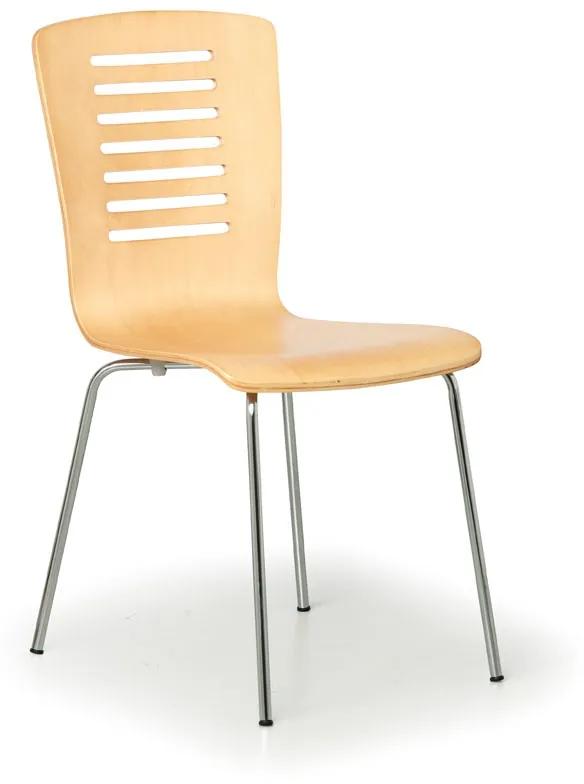 B2B Partner Dřevěná židle ONTARIO 3+1 ZDARMA, přírodní