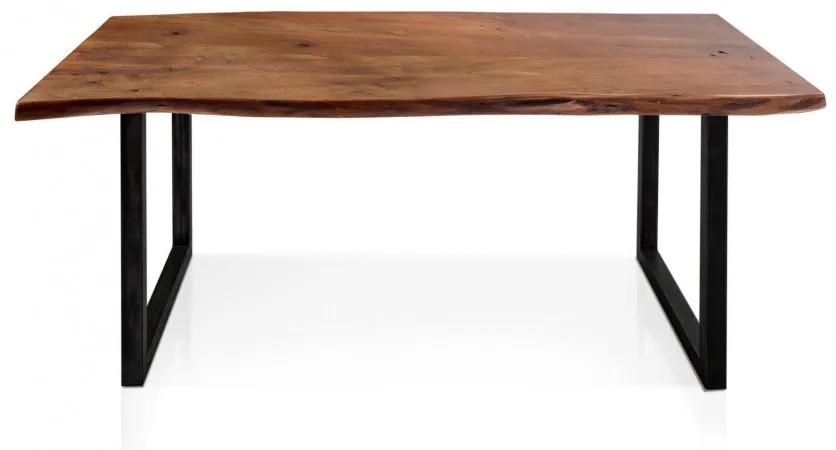 Jídelní stůl masiv akát černé nohy Dalma 160x90 silná deska