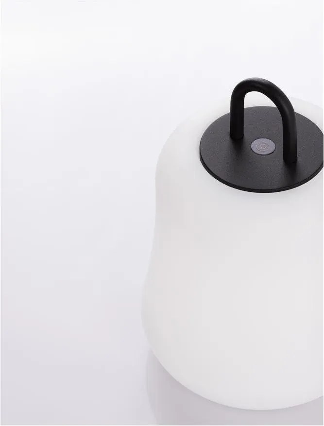 NV 9002877 Venkovní stolní lampa JIGRA černý hliník a akryl LED 2W 3000K 3,7V 339st. IP54 vypínač na těle / USB kabel - NOVA LUCE