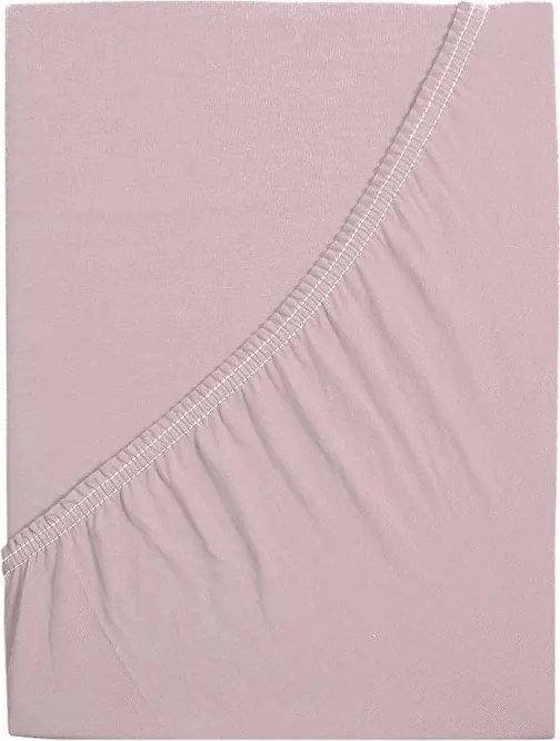 Jersey prostěradlo do dětské postýlky EXCLUSIVE starorůžové 70 x 140 cm