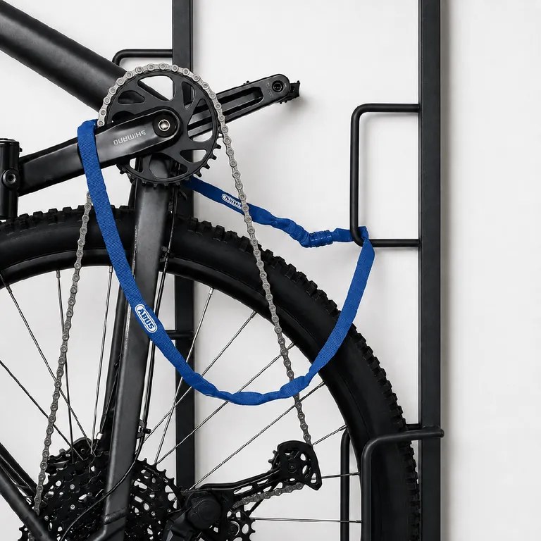 KACERLE KS-750 – nástěnný otočný stojan na kolo do 50 kg Pro šířku pláště kola: do 7 cm (2,8") e-kola a 29" kola, Varianta: bez oka k uzamčení