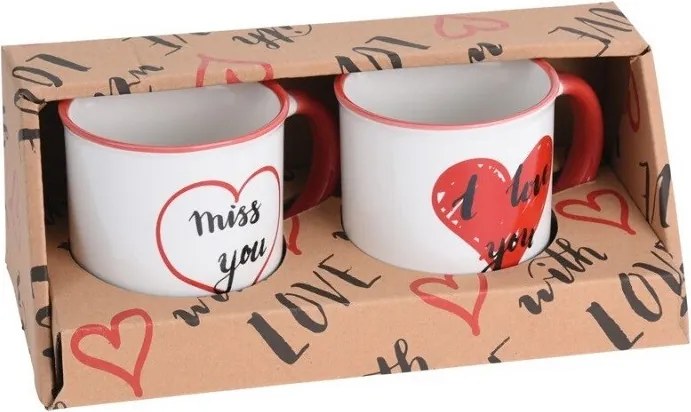 Sada hrnků I love you 2 × 200 ml
