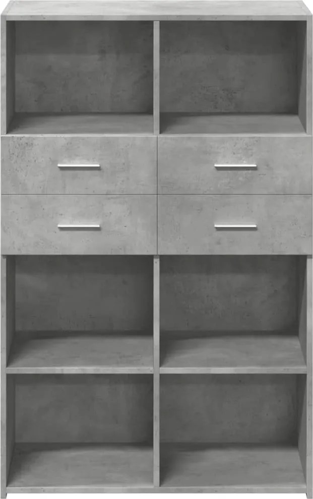 Skříň highboard betonově šedá 80x42,5x124 cm kompozitní dřevo 3281388