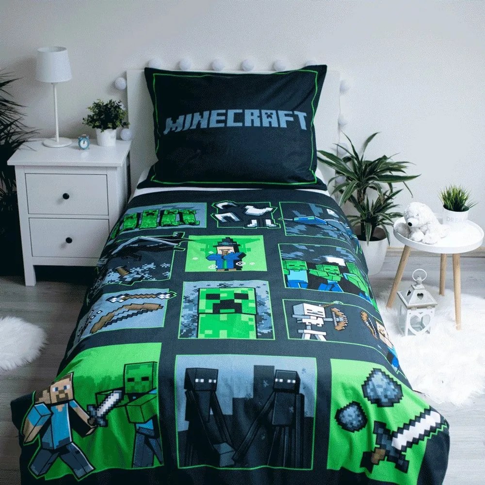 Jerry Fabrics Povlečení Minecraft - We got this | 140 x 200 cm / 70 x 90 cm