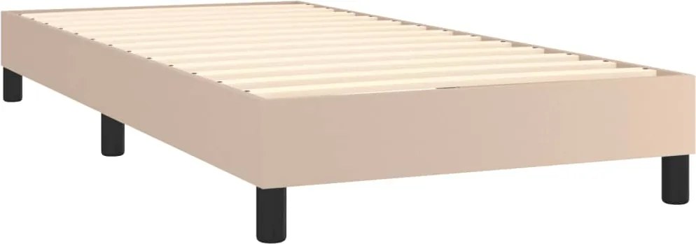 Box spring postel s matrací cappuccino 100x200 cm umělá kůže 3140992