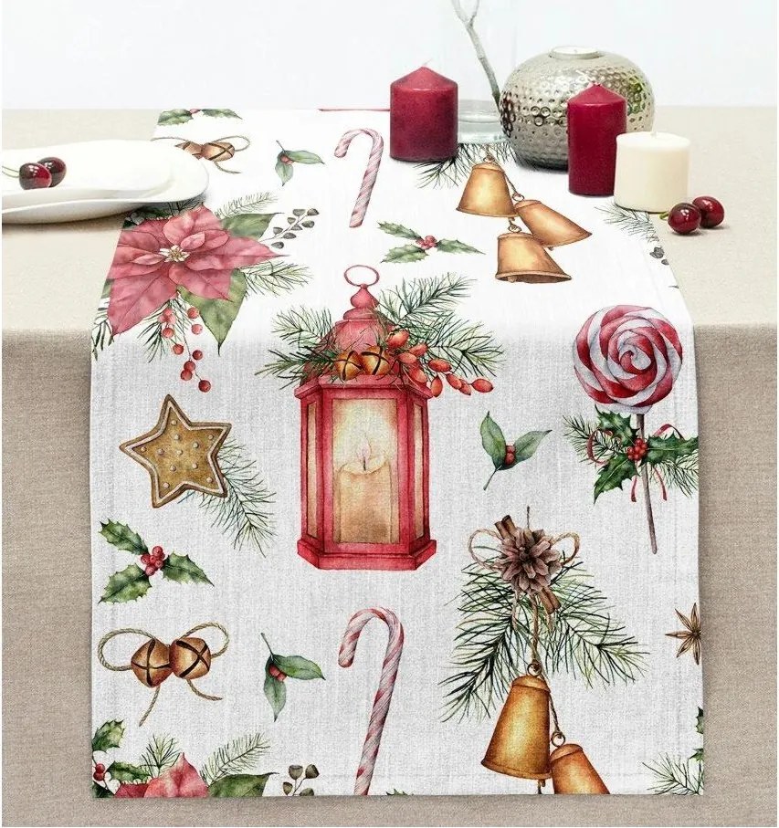Běhoun na stůl s vánočním motivem 45x140 cm Merry Christmas – Mila Home
