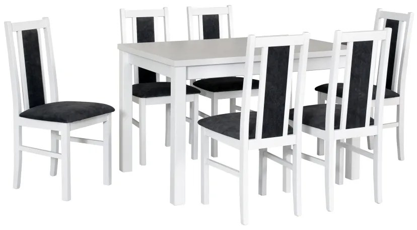 Jídelní stůl MAX 5 doprava zdarma deska stolu bílá, nohy stolu grandson
