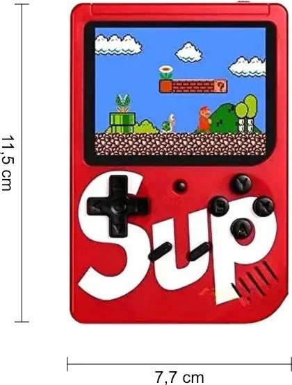 Zaparkorun Digitální hrací konzole SUP GameBox - 400 her v 1 - červená