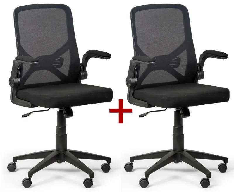 Kancelářská židle FLEXI 1+1 ZDARMA, černá