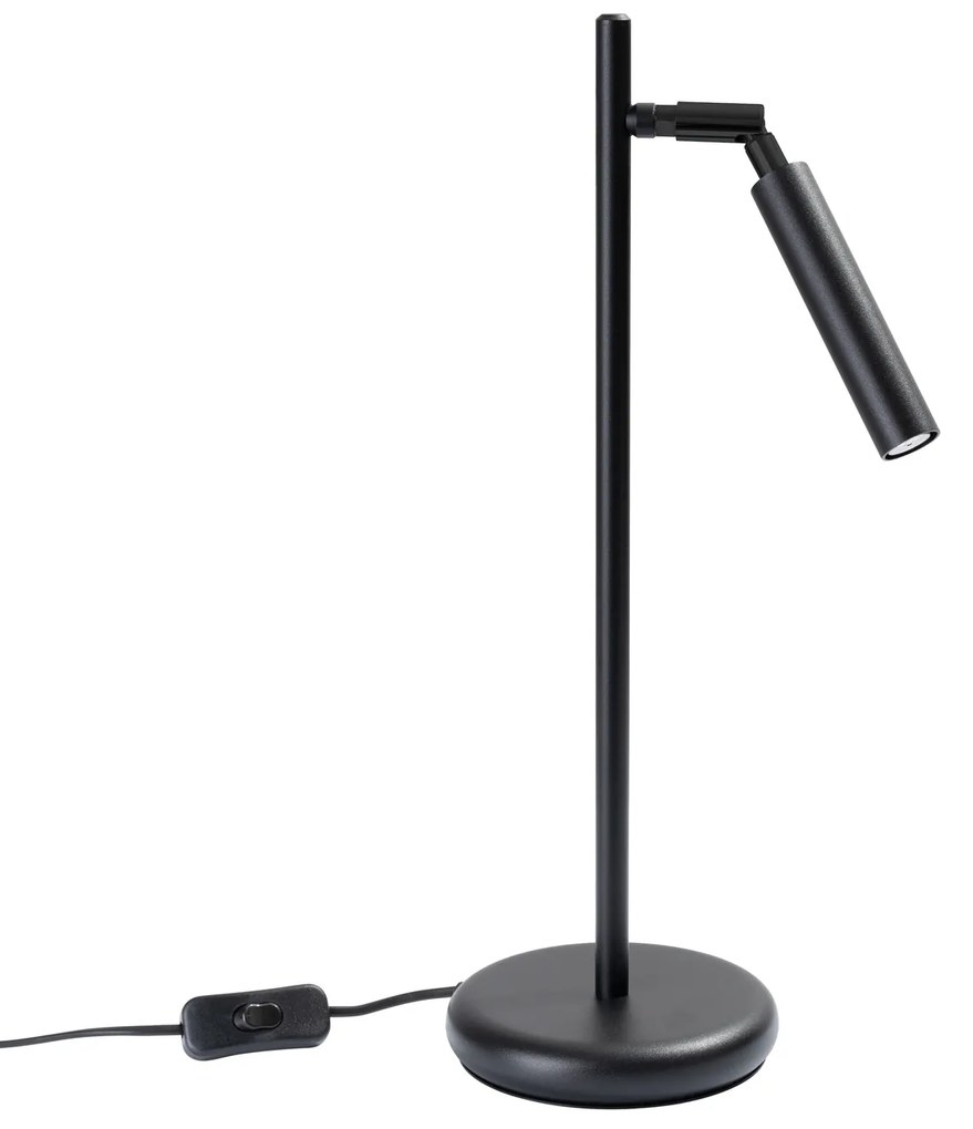 Stolní lampa Pastelo, 1x černé kovové stínítko