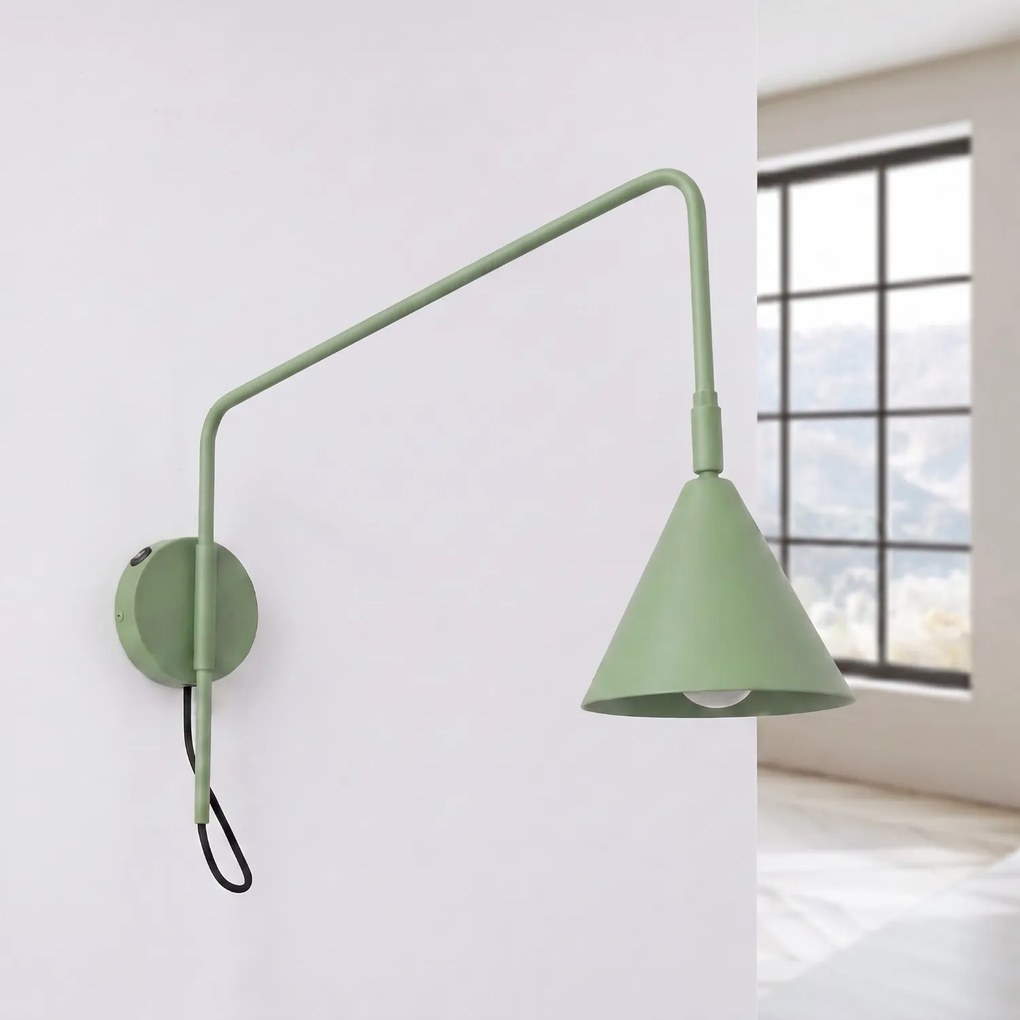 Sollux Lighting Nástěnné svítidlo NOX 1 šalvějové s vypínačem