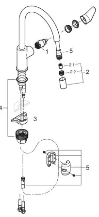GROHE 30562000 - Dřezová baterie START CURVE 357 mm lesklý chrom