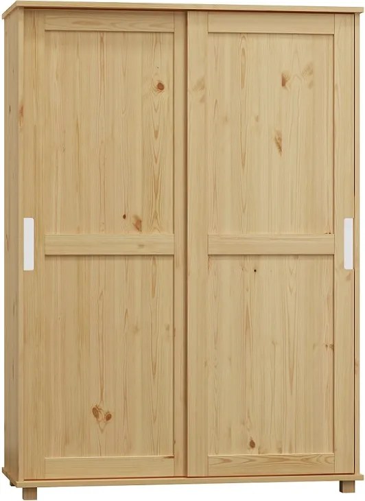 Skříň z masivu Felix - posuvné dveře - Barva bílá šířka 160 cm