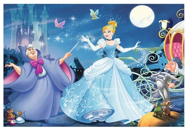 Diamantové malování - motivy z Disneyho pohádek - hranaté diamanty II Barva: H, Rozměry (cm): 40 x 60 cm