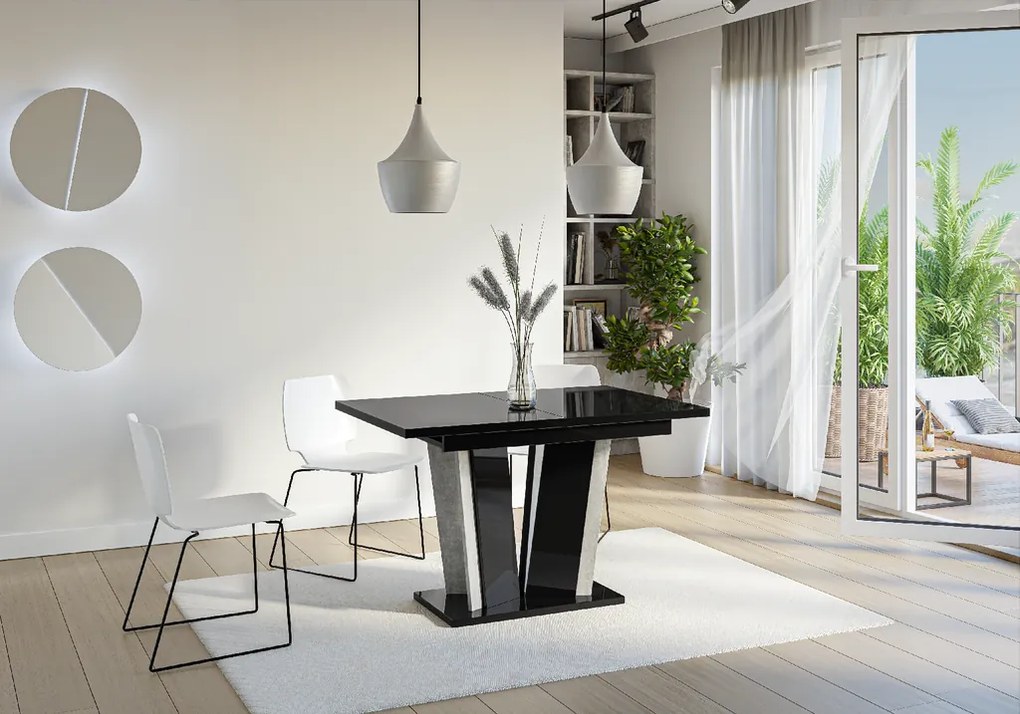 Prospero Rozkládací jídelní stůl DOHA 2 Barva: Black Royal