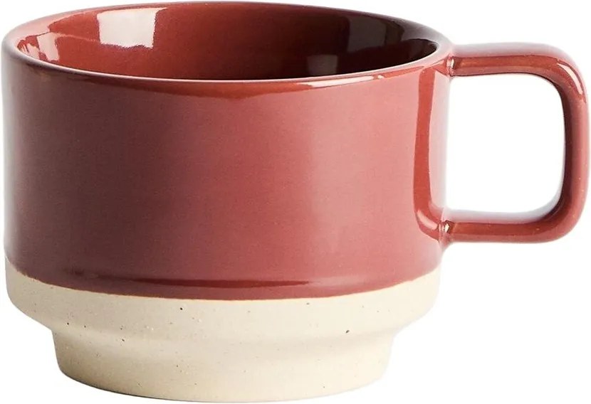 Vínový keramický hrnek Doren – Kave Home