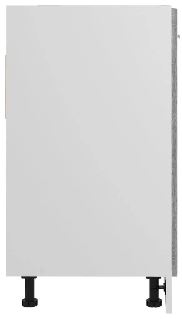 Spodní dřezová skříňka šedá sonoma 80 x 46 x 81,5 cm kompozit - Default Title
