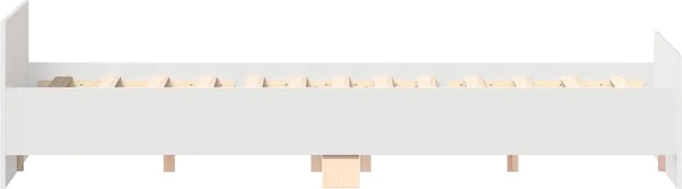 Rám postele s hlavovým a nožním čelem bílý 150 x 200 cm 3203754