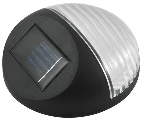 LED solární venkovní schodišťové osvětlení MEDICINE, studená bílá, IP44, černé Plx MEDICINE
