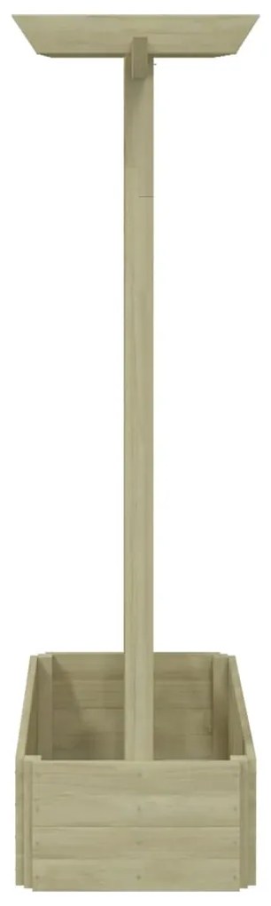 Zahradní pergola s truhlíkem 162 x 56 x 204 cm dřevo - Default Title