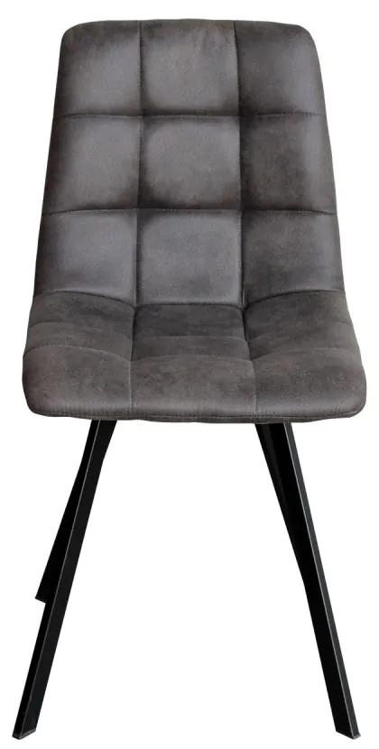 Idea IDEA Jídelní židle BERGEN šedé mikrovlákno