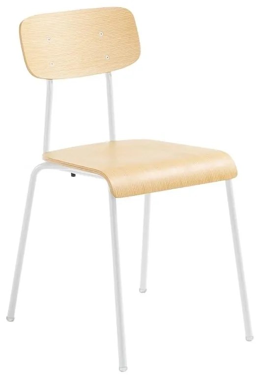 Židle LaForma Klee, přírodní/bílá