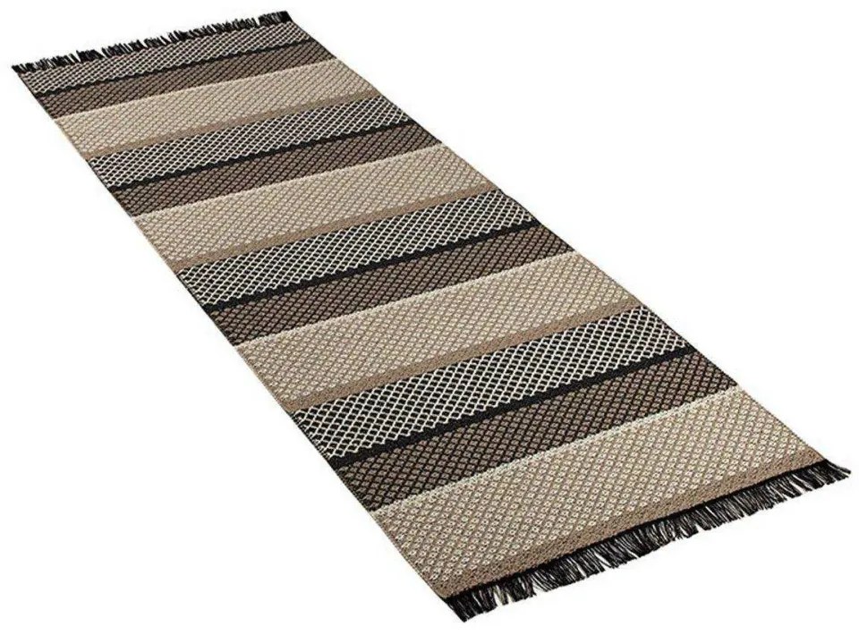 Plastový koberec Folke taupe brown 70x150, Lina Johansson Švédsko