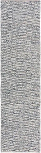 XXXLutz RUČNĚ TKANÝ KOBEREC, 60/230 cm modrá, krémová Flair Rugs - Online Only koberce & rohožky - 003165037203