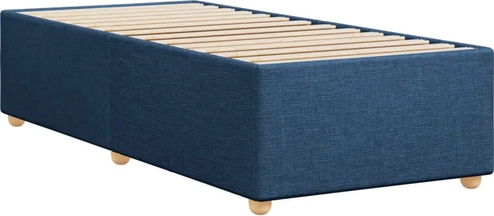Rám postele bez matrací modrá 100x200 cm textil 3284714