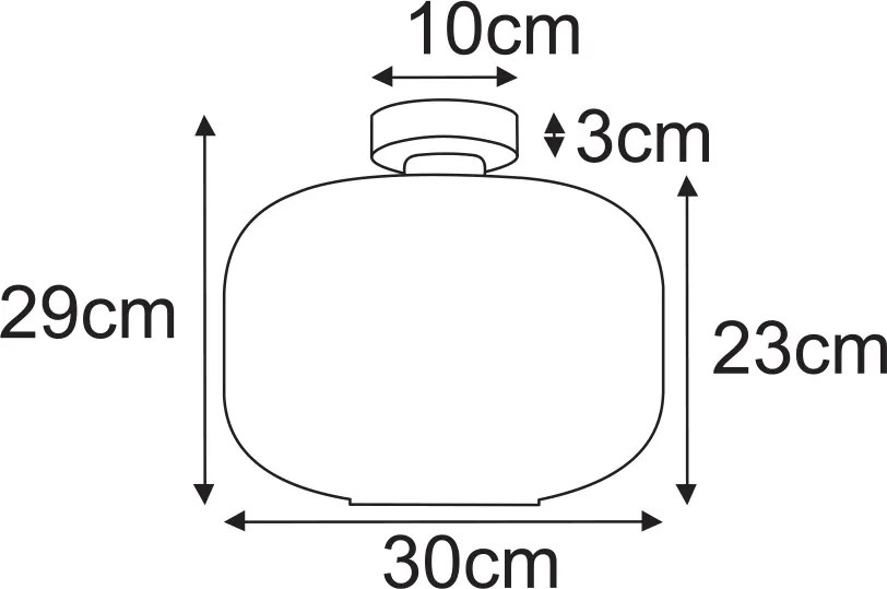 Stropní svítidlo do obýváku Kaja SPARTA K-5643 bílé sklo 1xE27