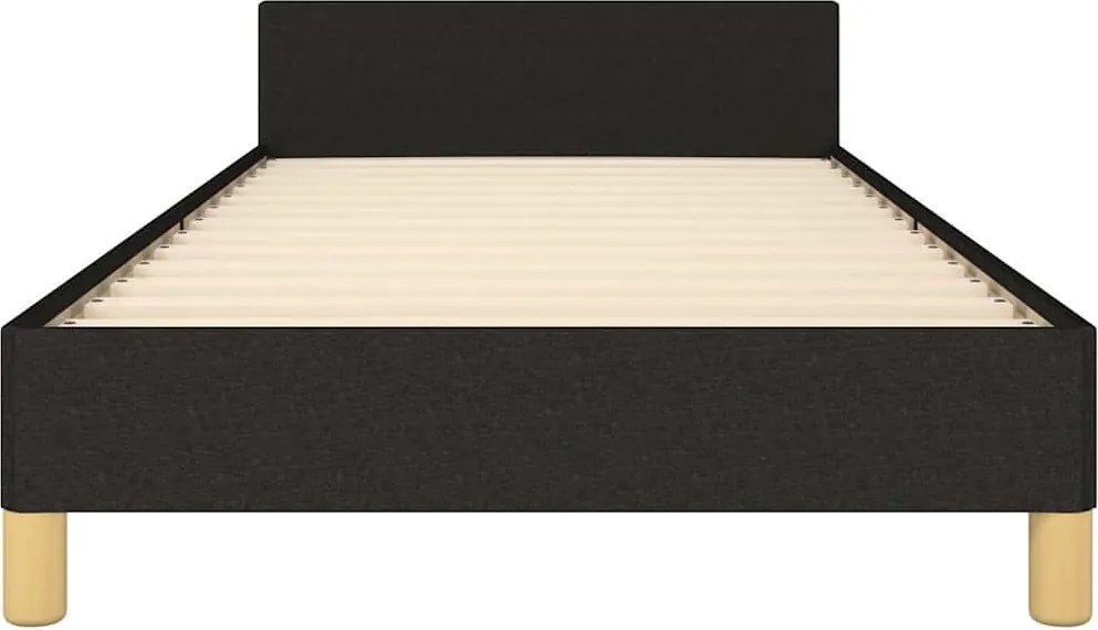 Rám postele bez matrace černá 80 x 200 cm textil 3125254