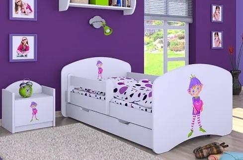 MAXMAX Dětská postel se šuplíkem 140x70cm SKŘÍTEK